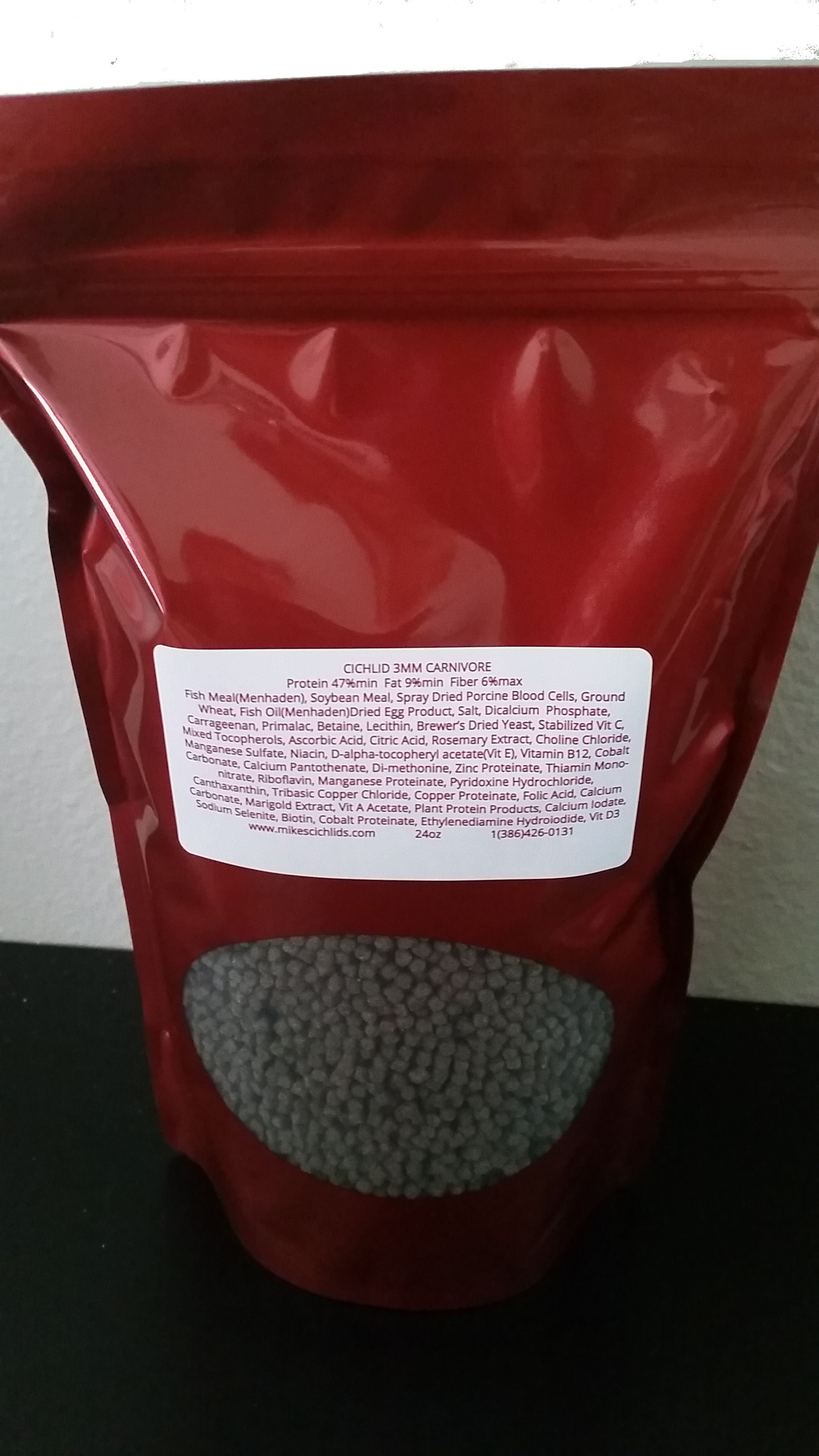 3mm Slow Sinking Pellet for Carnivores 20oz | Mike's Cichlids Inc.